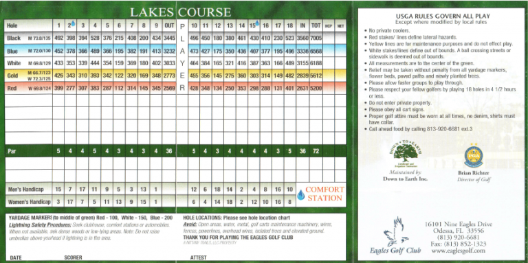 The Lakes Course - Eagles Golf